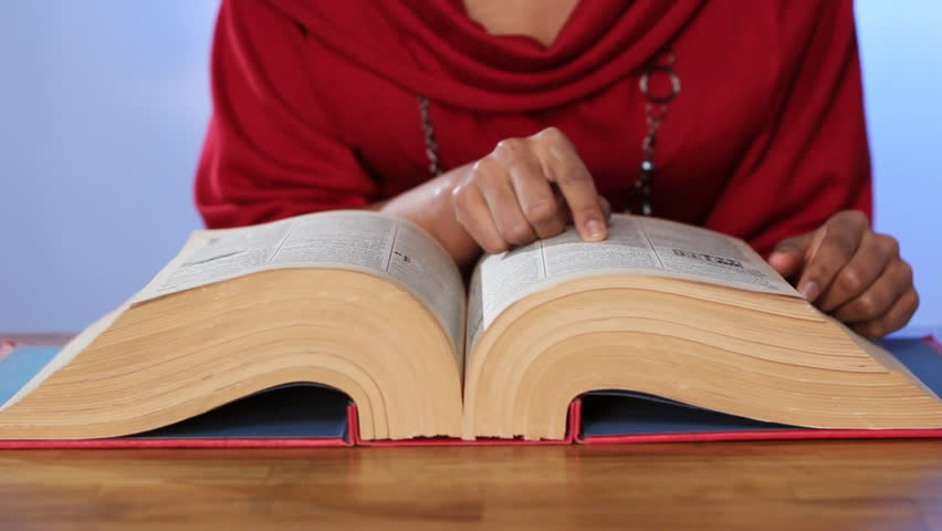 Dictionary Looking Something Up In A Big Dictionary Shallow DOF 