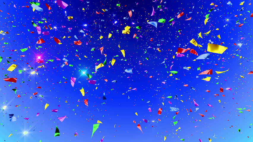 Animation Of Colorful Confetti Falling Stock Footage Video 4358984 - Shutterstock