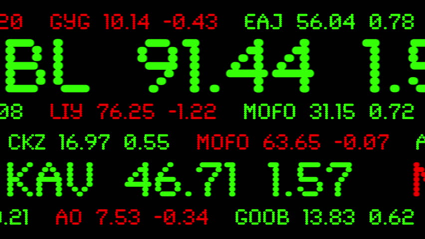 Stock Market Data Tickers Board Stock Footage Video 1769624 Shutterstock