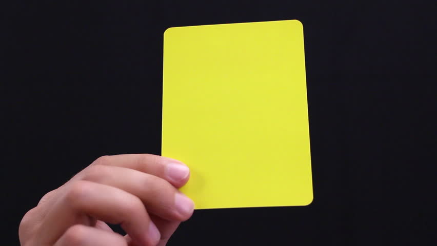 Fair Play Soccer Penalty Cards Soccer Yellow Card On Black Background Fair Play Soccer Penalty Cards Soccer Yellow Card On Black Background