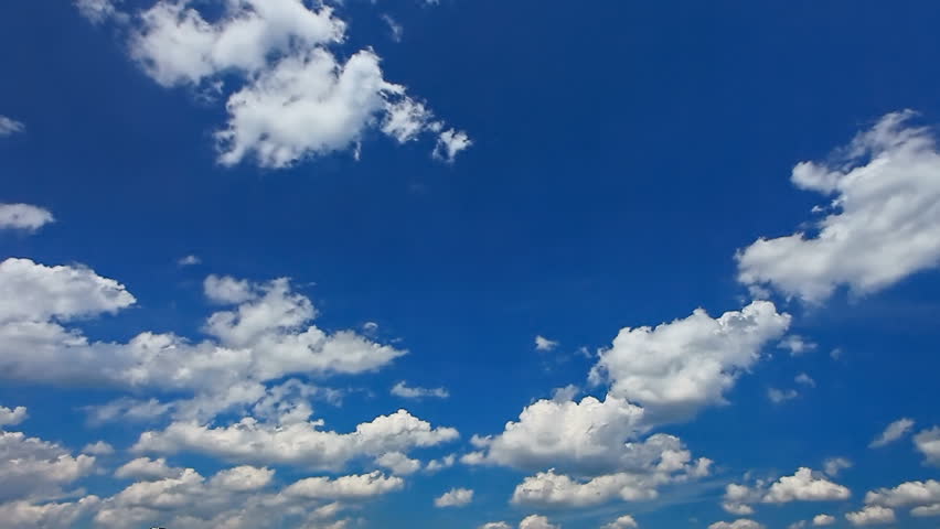 Slow-moving BLUE Sky Clouds ( COLLECTINON 24 ) Stock Footage Video ...