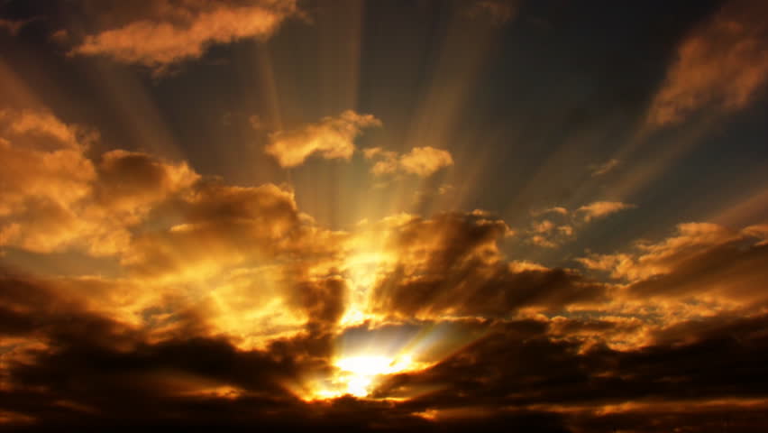 Timelapse Heavenly Sunset 03 Loop Stock Footage Video 1260601 ...