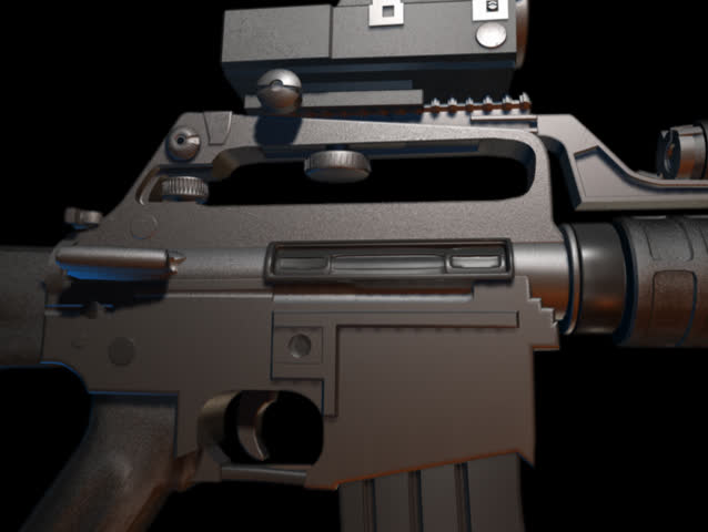 Firing M16 Motion Graphic Animation Stock Footage Video 1442743 ...