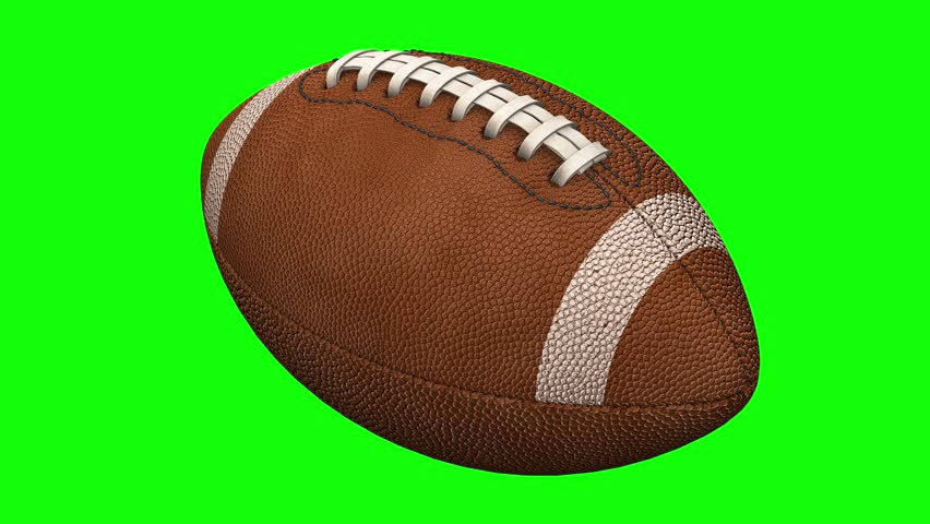 American Football On Green Screen Spinning Stock Footage Video 5568407 ...
