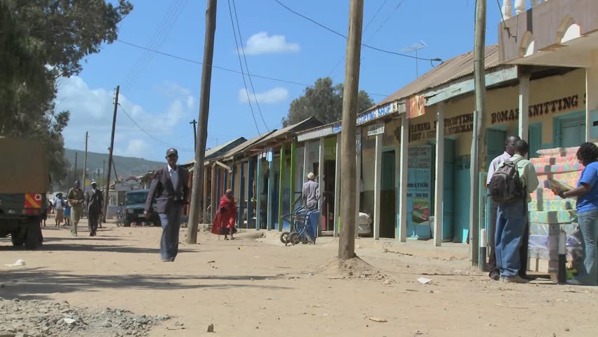 MARALAL, KENYA - CIRCA 2009: A High View Over Maralal, A Northern Kenya ...