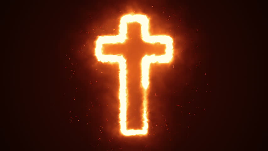 Cross Of Fire. In Christian Faith, Fire Is A Representation Of God ...