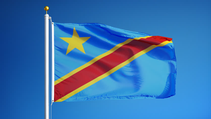 Flag Of The Democratic Republic Of Congo Stock Footage Video 2579660 ...