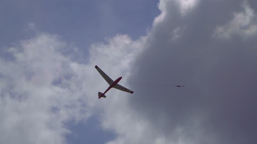 HD - Airplane In Sky. Bird's-eye View Stock Footage Video 5070230 ...