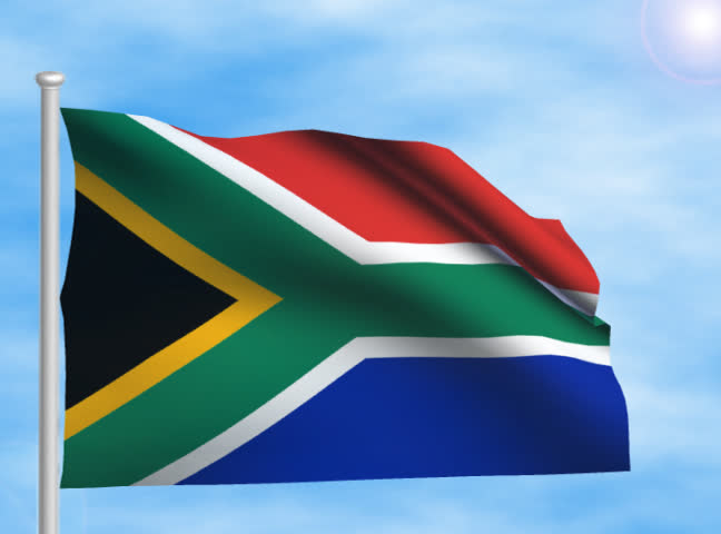 Flag Of South Africa Animation Loop Stock Footage Video 5009336 ...