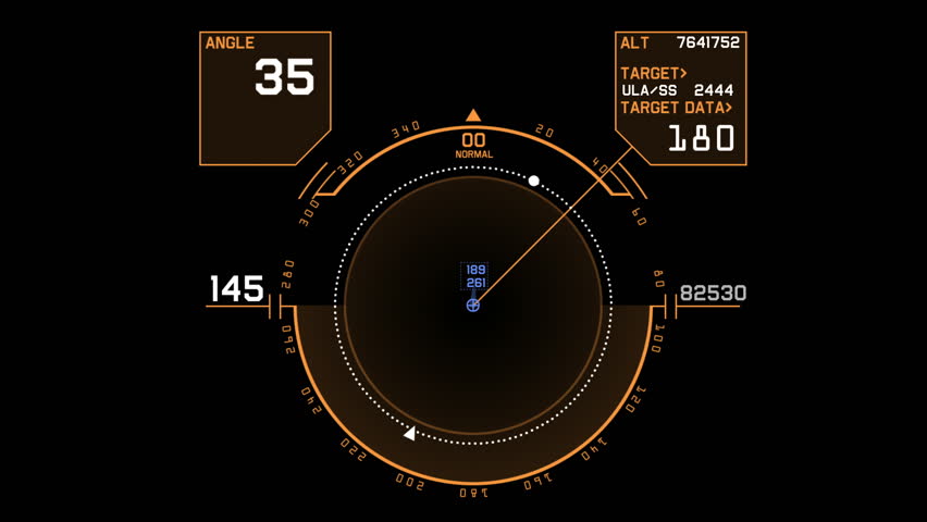 Radar GPS Navigation Screen Display,tech Computer Software Panel. Stock ...