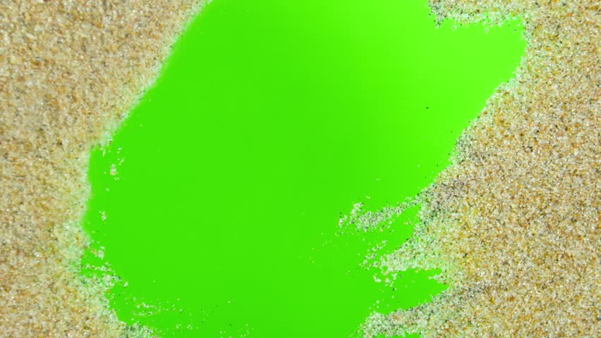 Sand On A Green Screen Stock Footage Video 17955994 - Shutterstock