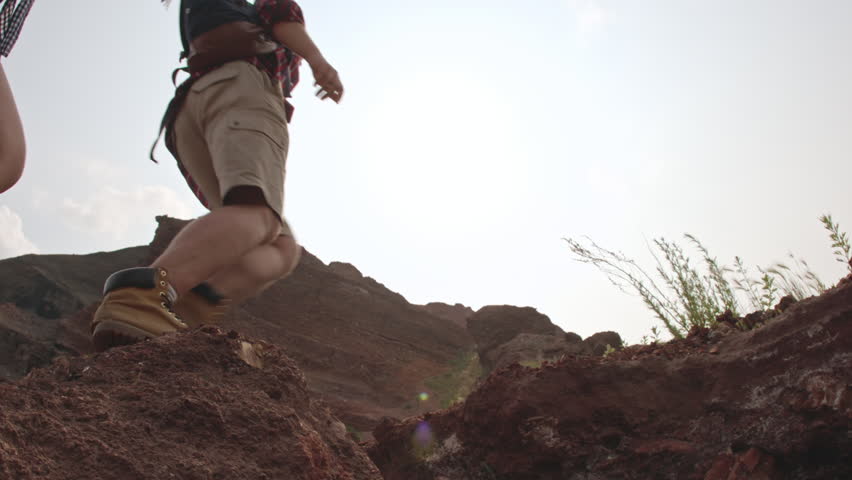Man Falling Off Cliff Stock Footage Video 14031224 - Shutterstock