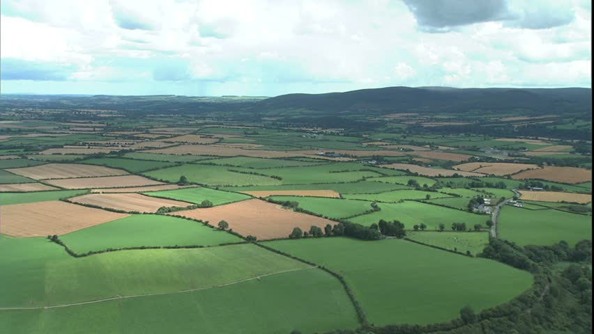 Aerial Of Irish Farmland Stock Footage Video 2272673 - Shutterstock