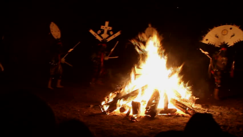 1950s - A Native American Dance Ceremony Is Performed Stock Footage ...