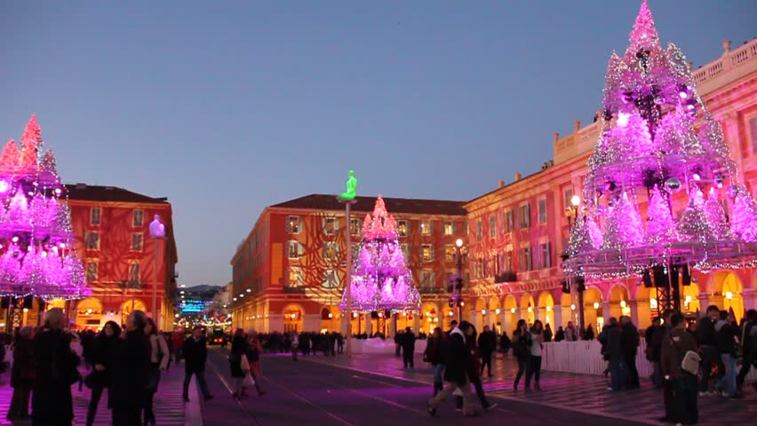 NICE DECEMBER 20, 2011. Christmas Market In Place Massena On December ...