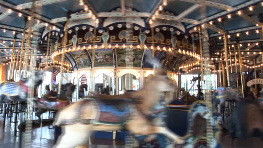 A Moving Carousel Stock Footage Video 36673 - Shutterstock