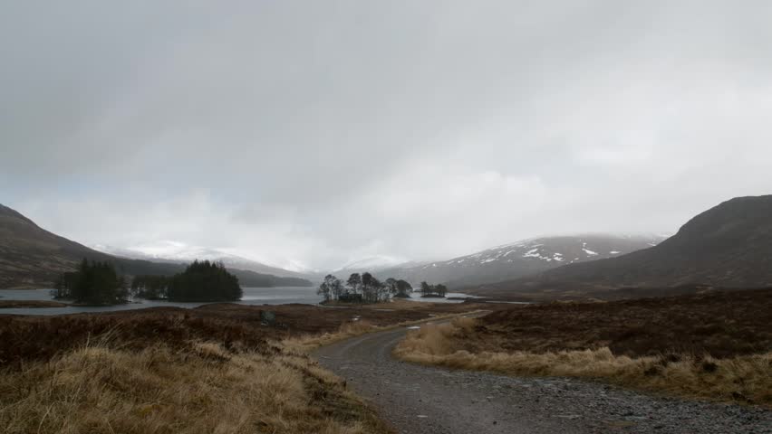 A Rainy Day In The Scottish Highlands Stock Footage Video 3891560 ...