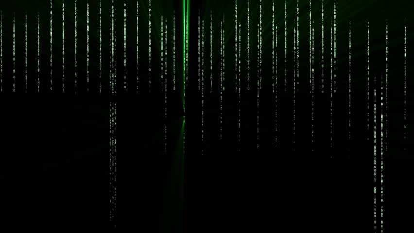 Data Stream Matrix - Vertically Scrolling Numbers Stock Footage Video ...