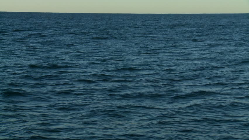 Rolling Ocean Waves Filmed From Over Side Of Boat, Swell, Sea Stock ...