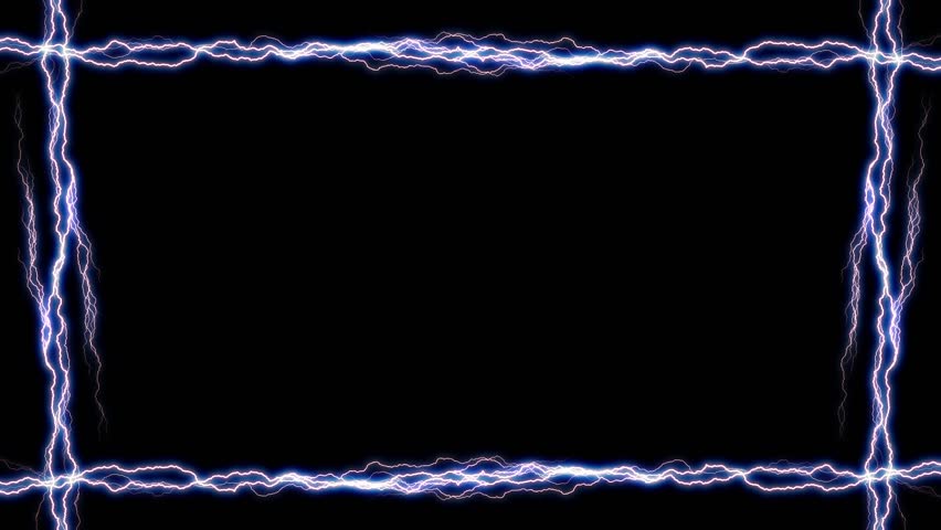 Electricity Border 1 symmetrical - HD stock video clip