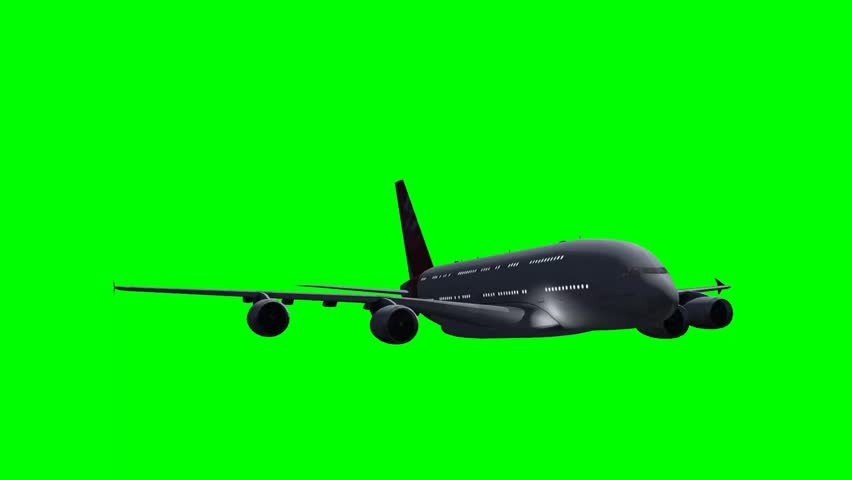Animation Of Fast Flying Airplane In Drawing Style. Animation In Stop ...