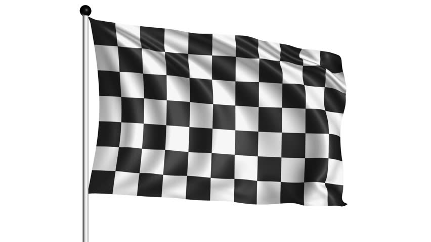 3d Animation Of Checkered Flag Stock Footage Video 512923 - Shutterstock