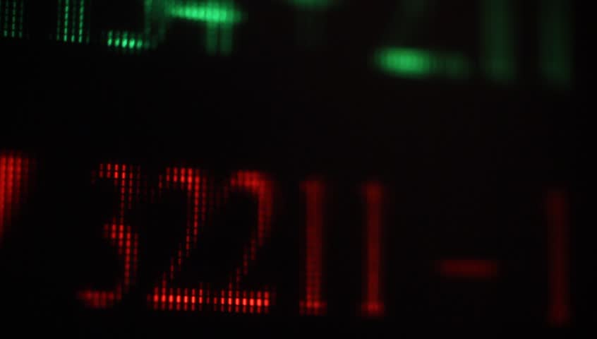 Stock Market Ticker On Computer Screen Stock Footage Video 7291810 ...