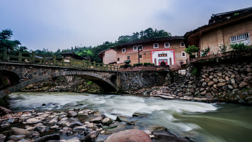 Longyan,China-Jun 4,2014: Fujian(yongding) Earth Buildings Which Were ...