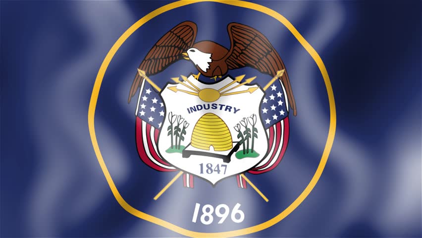 Utah State Flag Animation Ultra HD, 3840x2160 Pixels, Realistic Flag ...