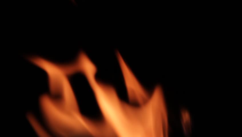 Detailed HD Footage Of Burning Fire - Sideways Shot Stock Footage Video ...