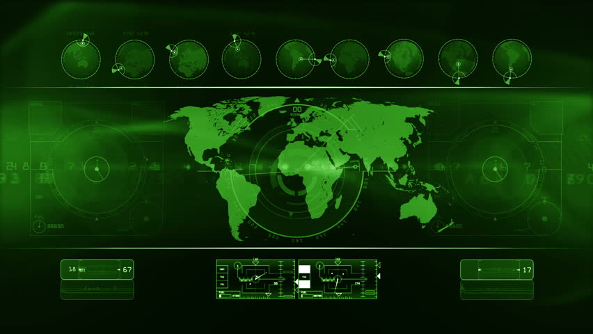 Technology, Engineering, Strategic And Military Background Loop. Room ...